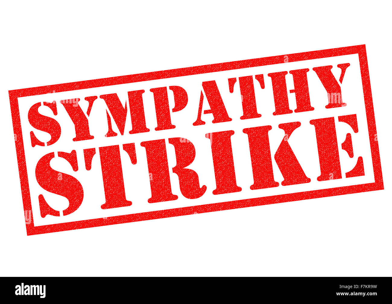 SYMPATHY STRIKE red Rubber Stamp over a white background Stock Photo ...