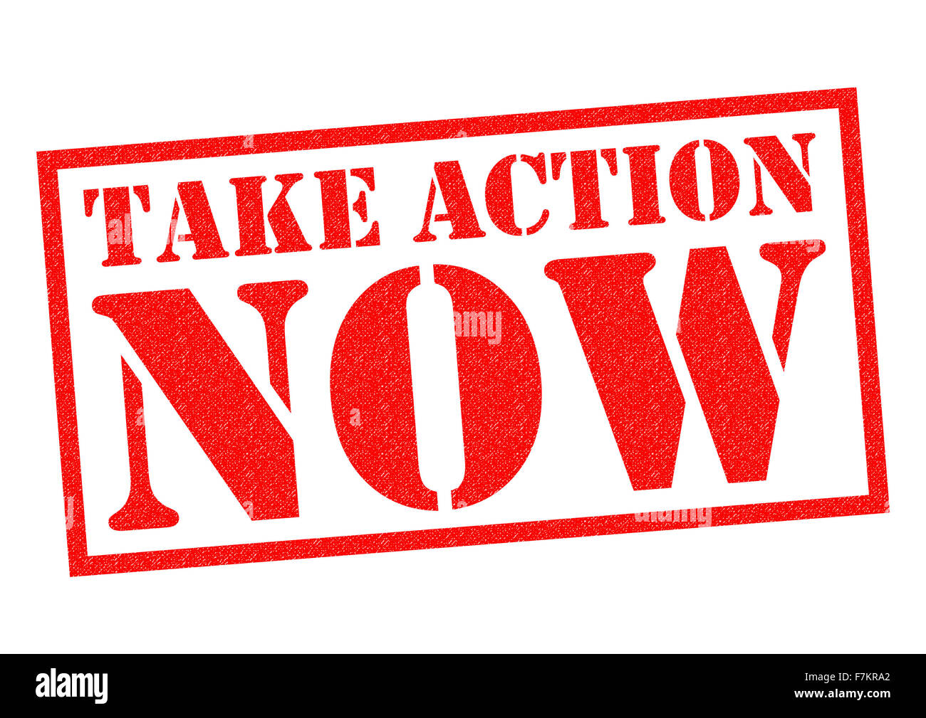 TAKE ACTION NOW red Rubber Stamp over a white background Stock Photo ...