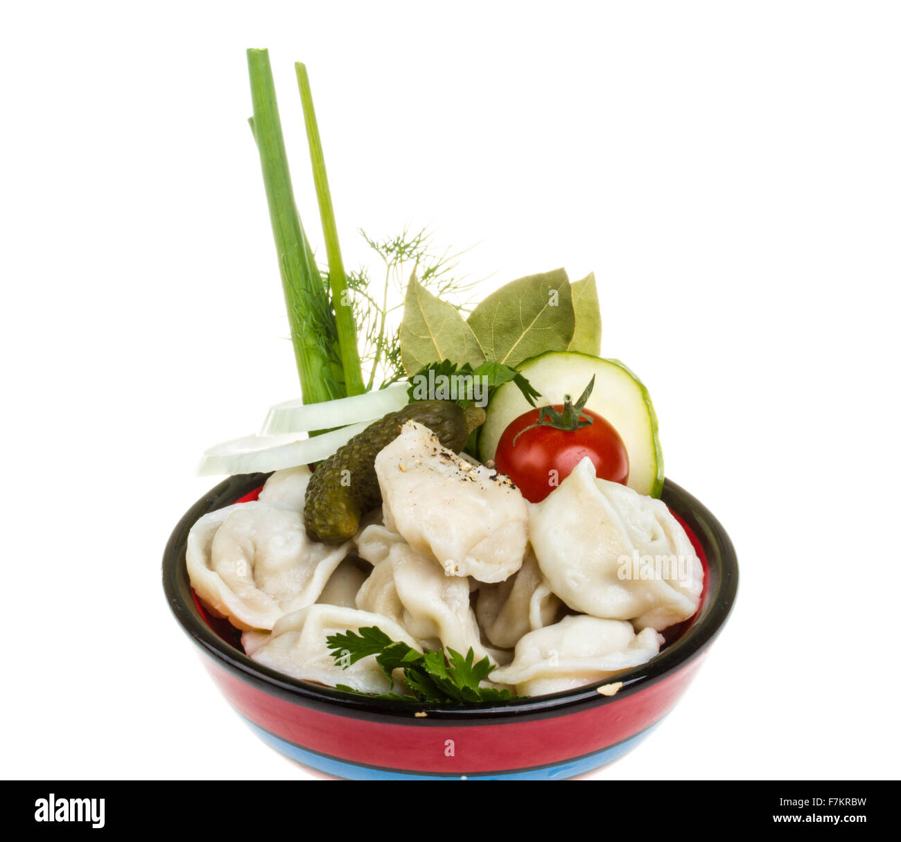 Bowl with traditional russian dish - pelmeni (dumplings Stock Photo - Alamy