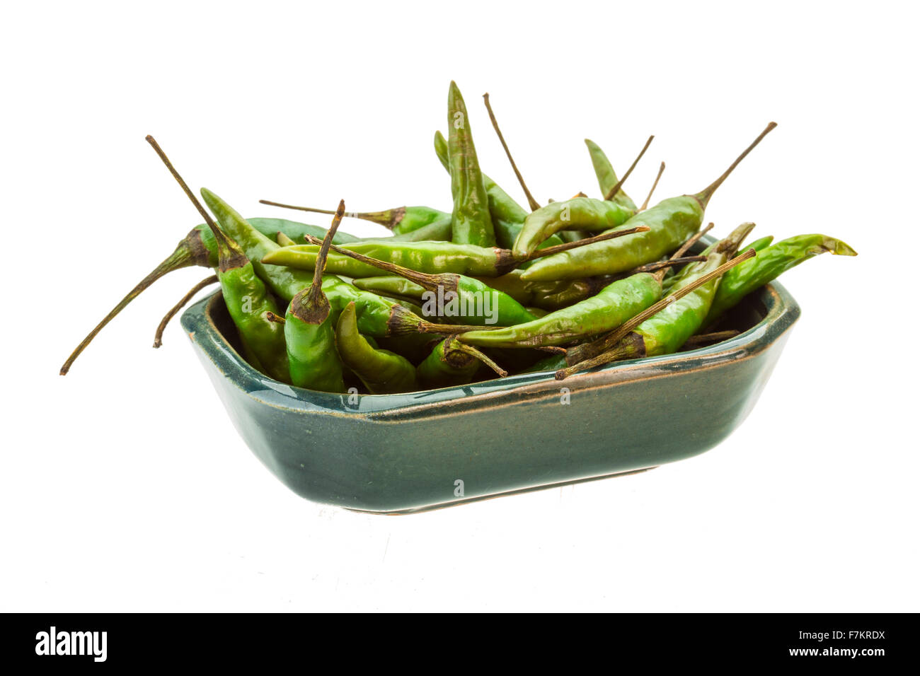 Green chilli pepper isolated Stock Photo - Alamy