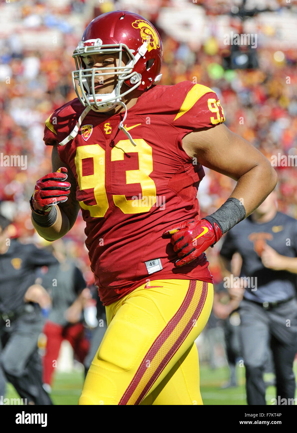 Los Angeles, CA, USA. 28th Nov, 2015. Greg Townsend of the USC Trojans ...