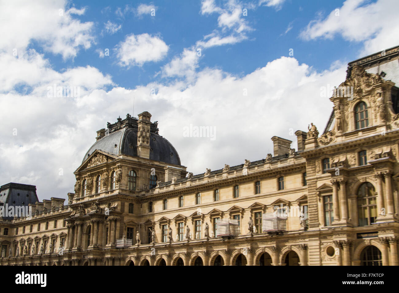 PARIS - JUNE 7: Louvre building on June 7, 2012 in Louvre Museum, Paris ...