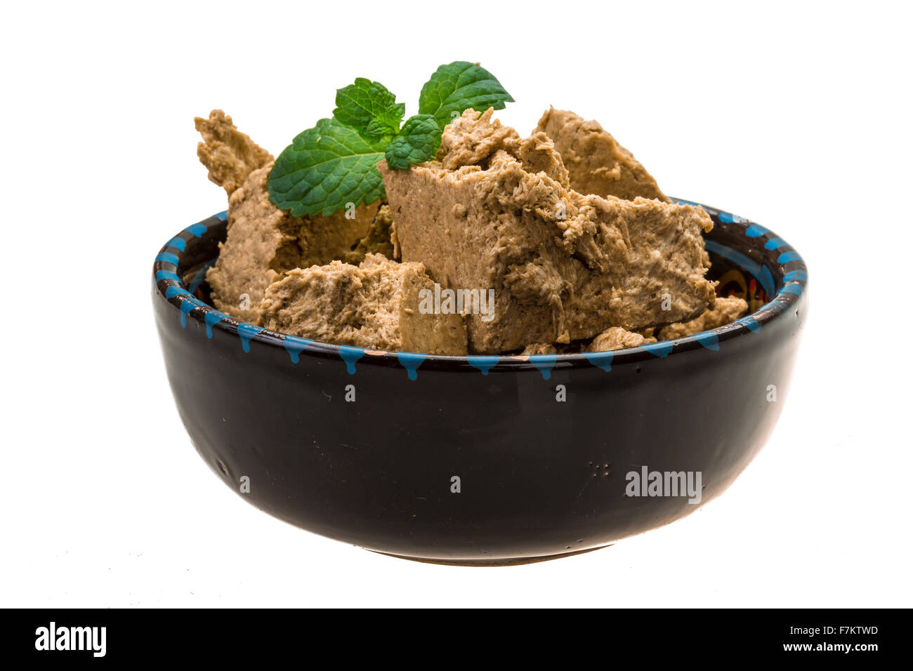 Sunflower Halva isolated studio macro shoot Stock Photo - Alamy