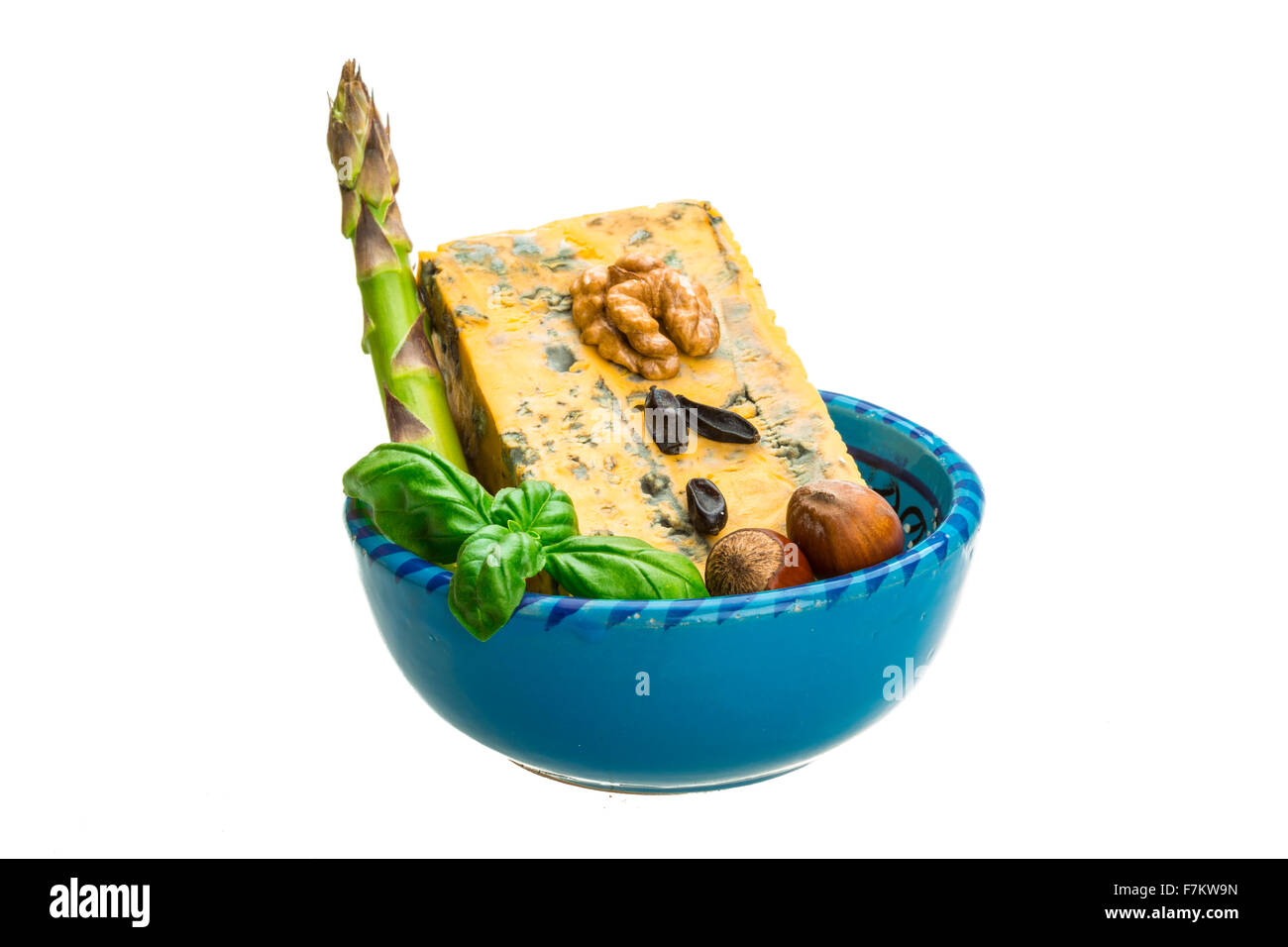 Gold cheese with mould Stock Photo - Alamy