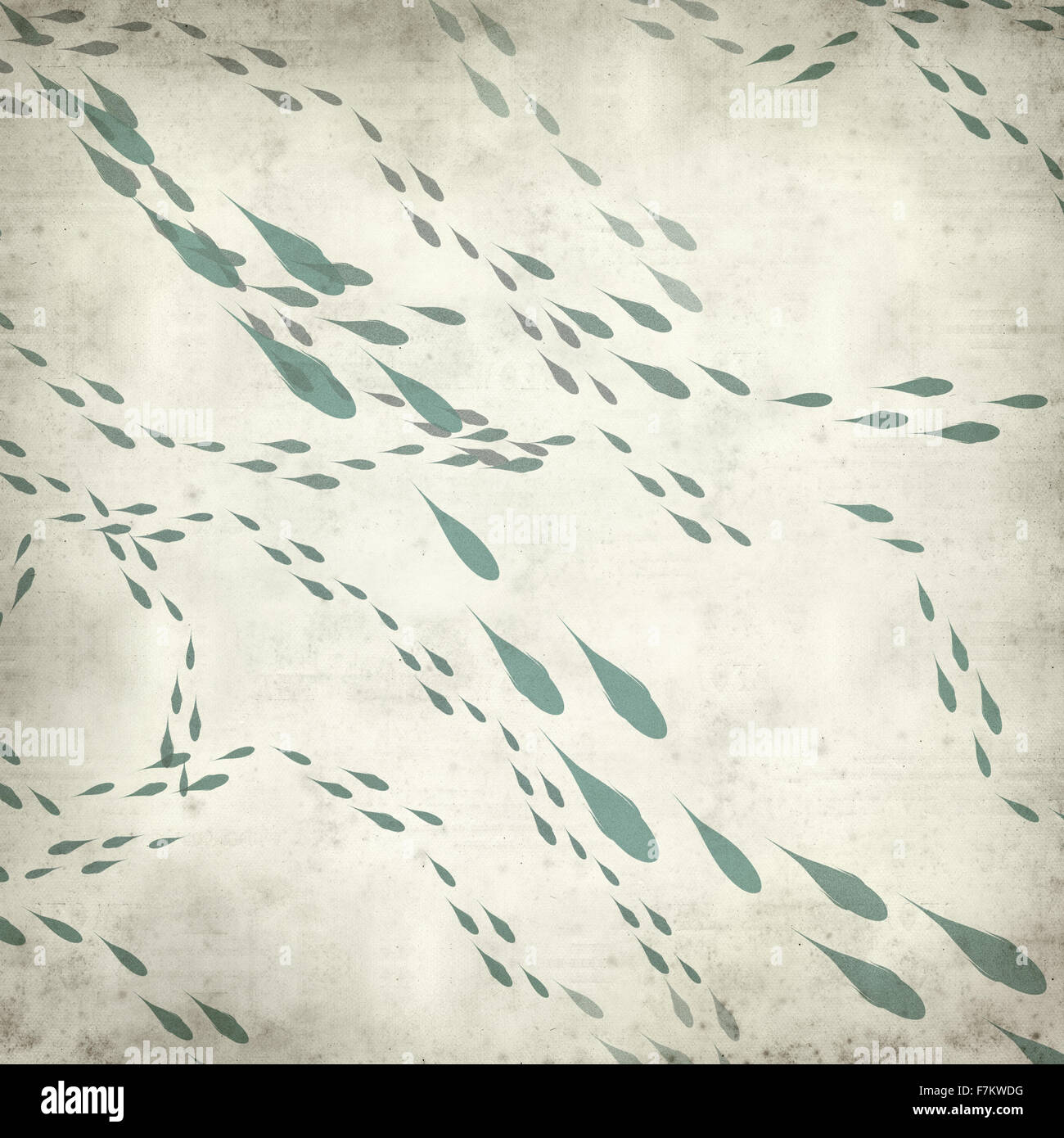 textured old paper background with swimming fish illustration Stock ...