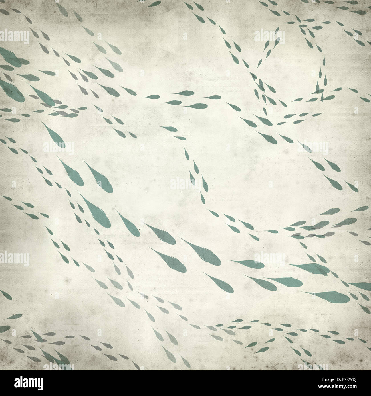 textured old paper background with swimming fish illustration Stock ...