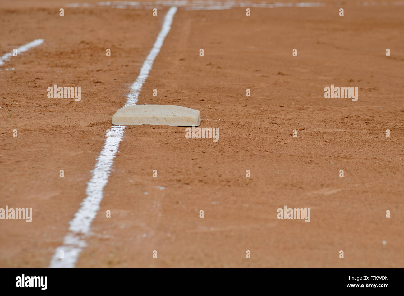 First base in the clay Stock Photo - Alamy