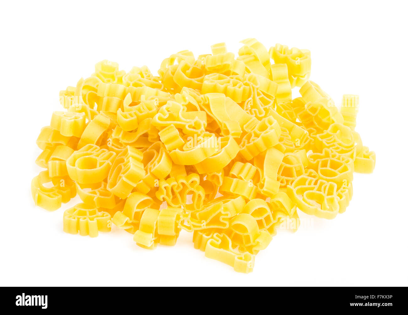 Raw yellow Italian pasta Stock Photo - Alamy