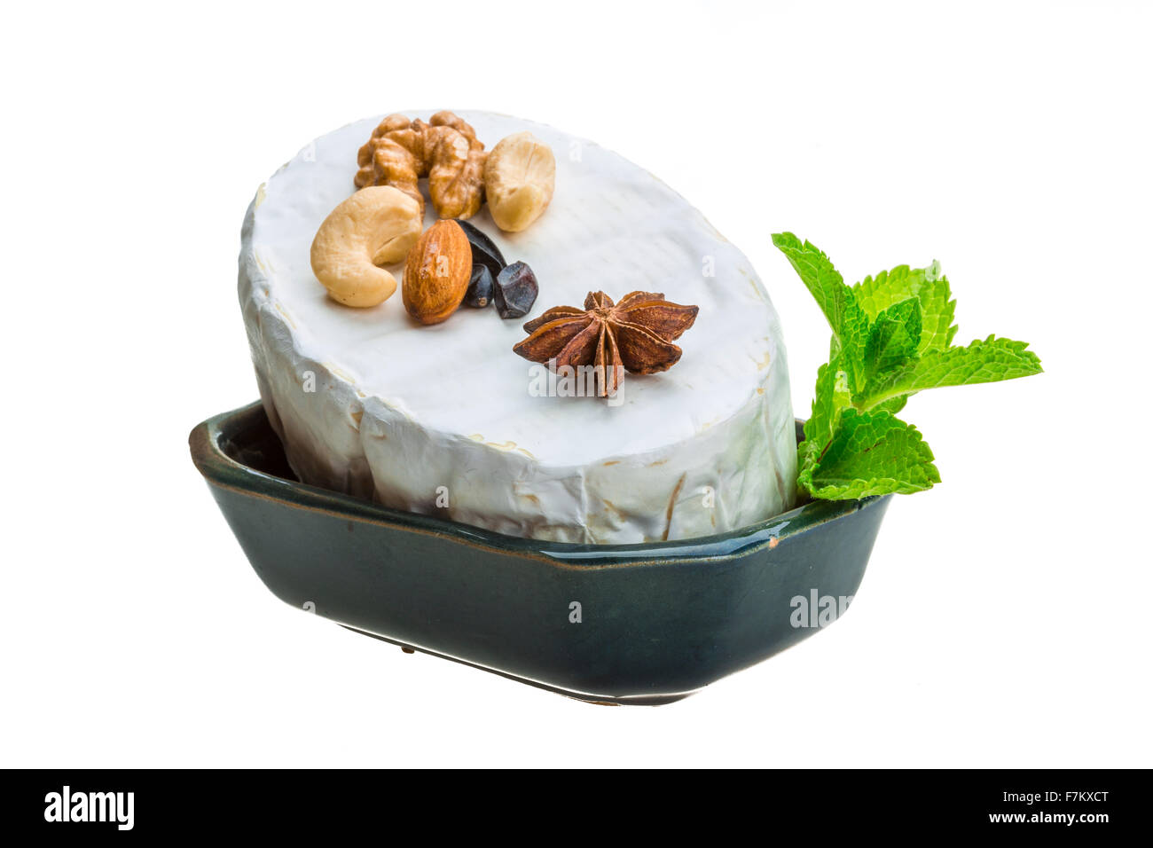 Fresh soft brie cheese Stock Photo - Alamy