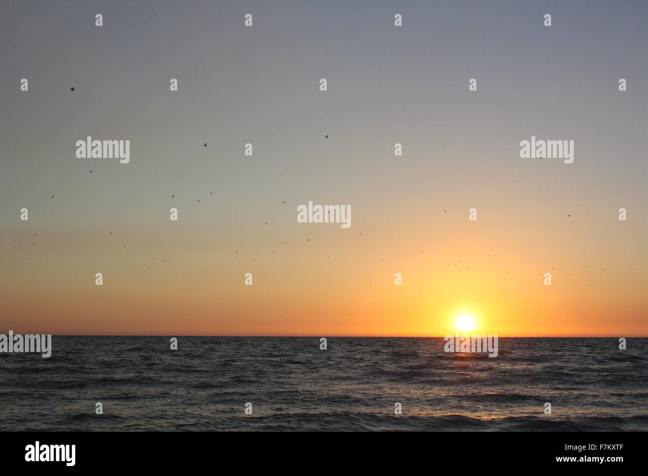 Sunset: Almost down Stock Photo - Alamy