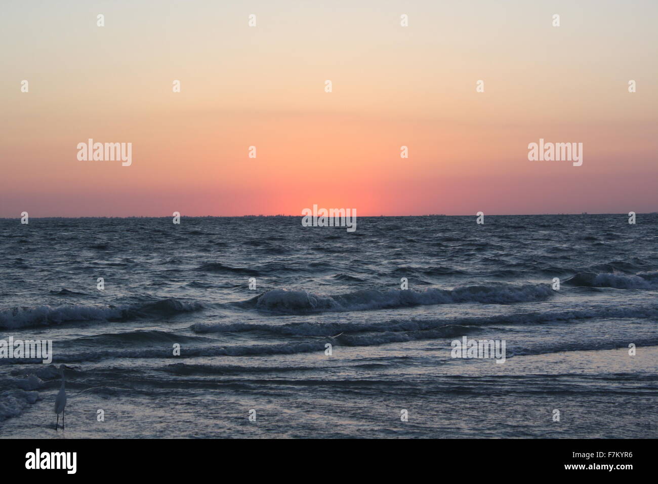 The sun just set Stock Photo - Alamy
