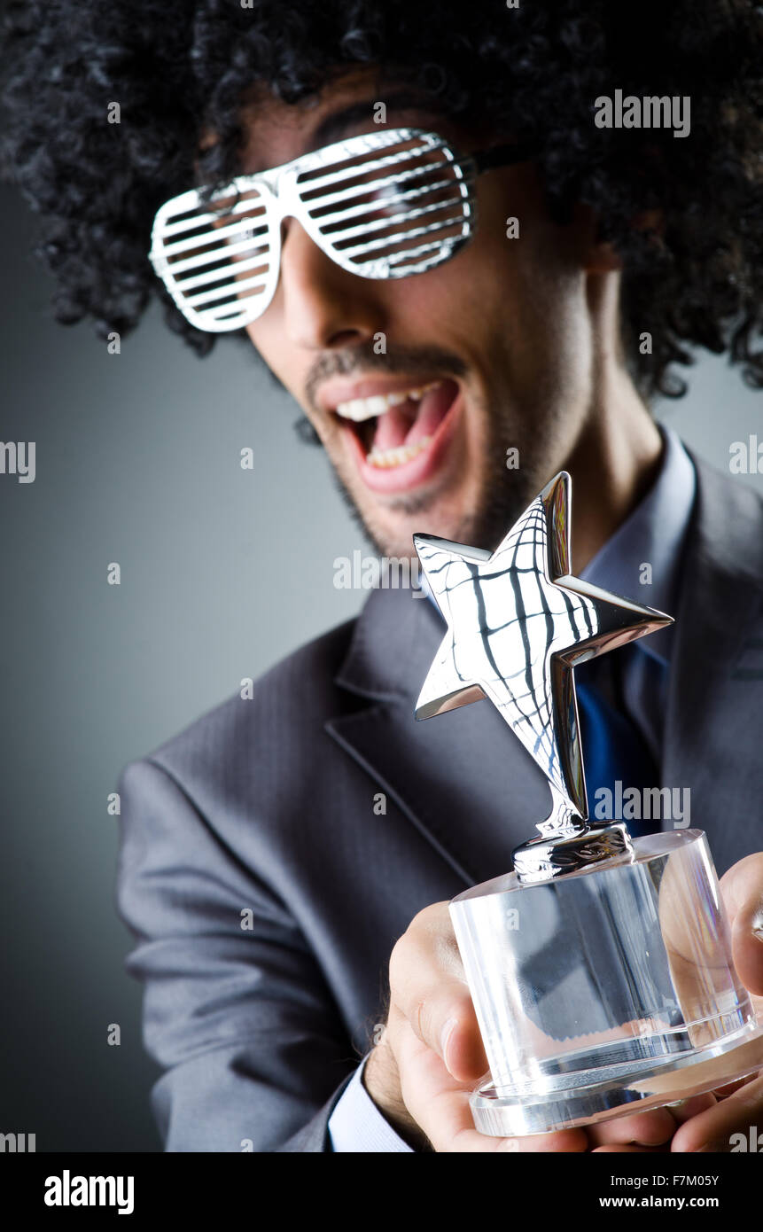 Man getting his star award Stock Photo - Alamy