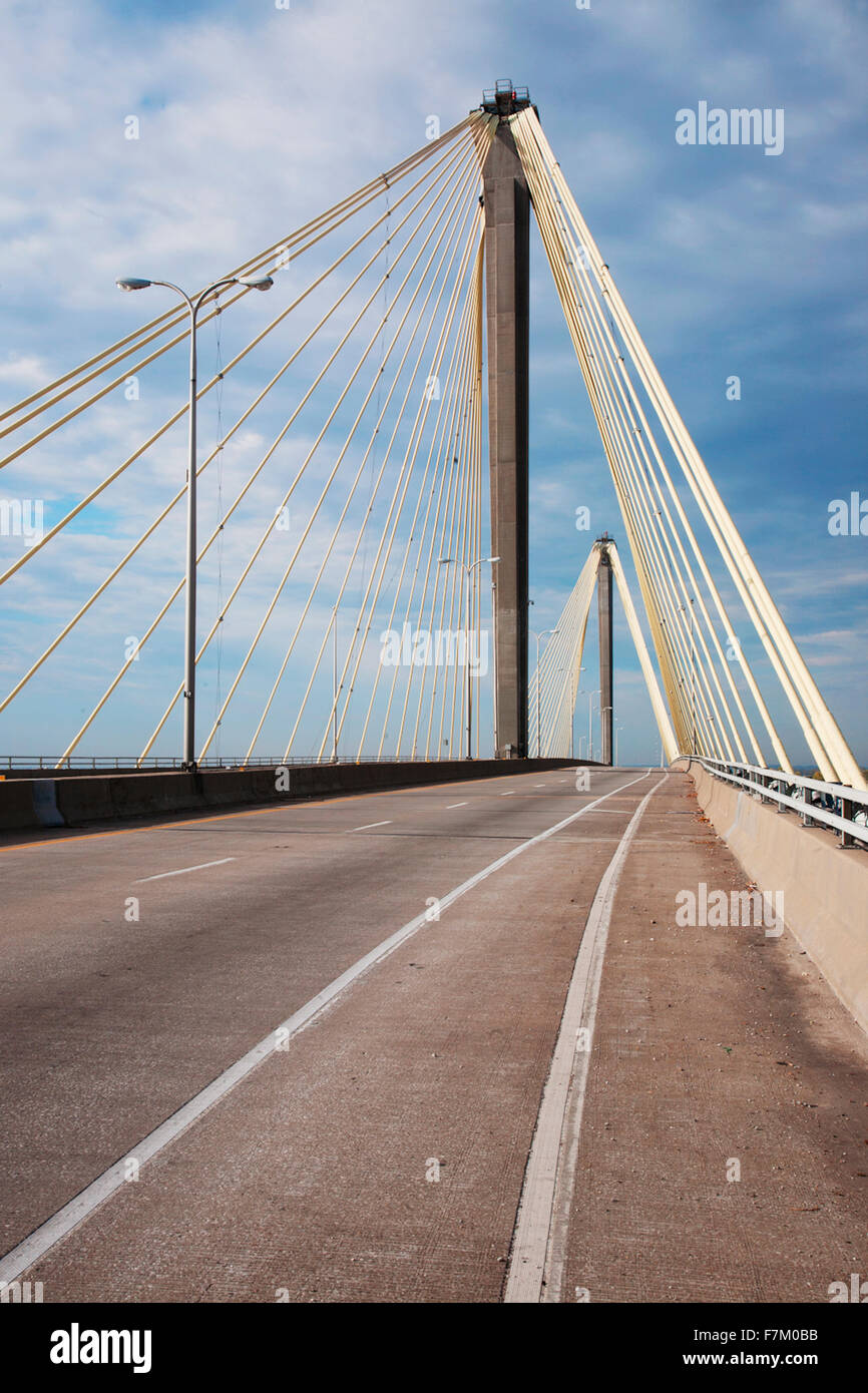 The Clark Bridge, also known as Cook Bridge, at Alton, Illinois, a ...
