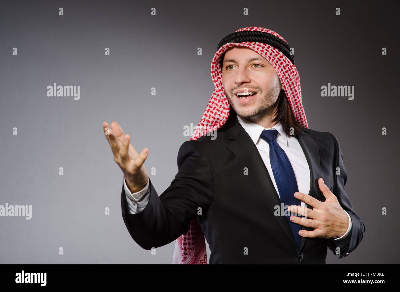Arab man in diversity concept Stock Photo - Alamy