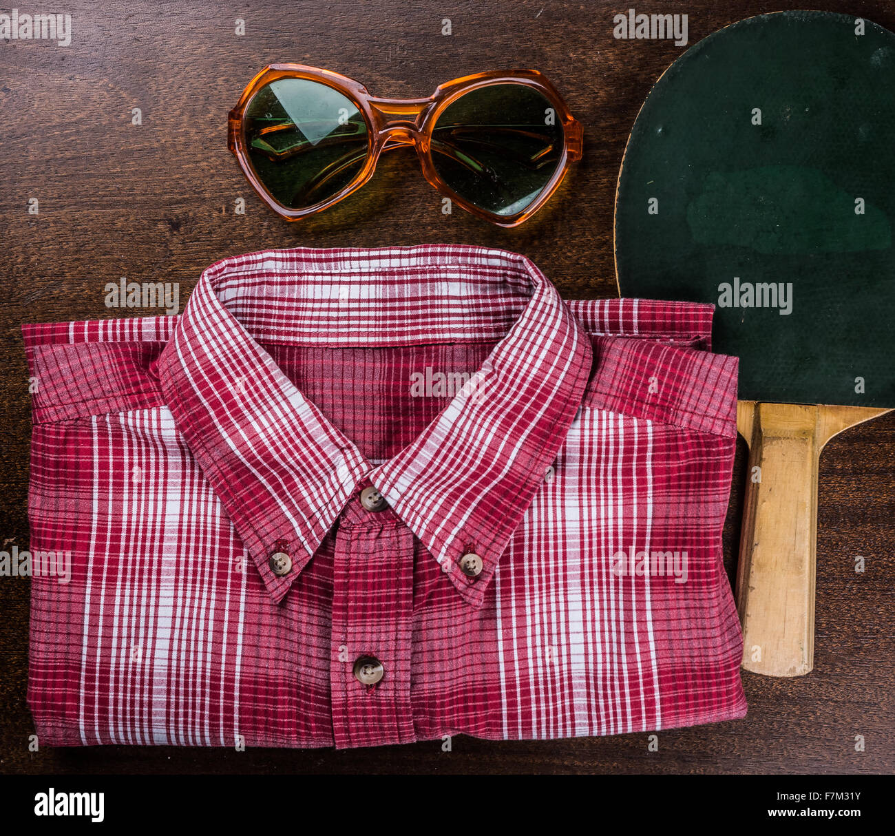 Vintage ping pong paddle Stock Photo - Alamy