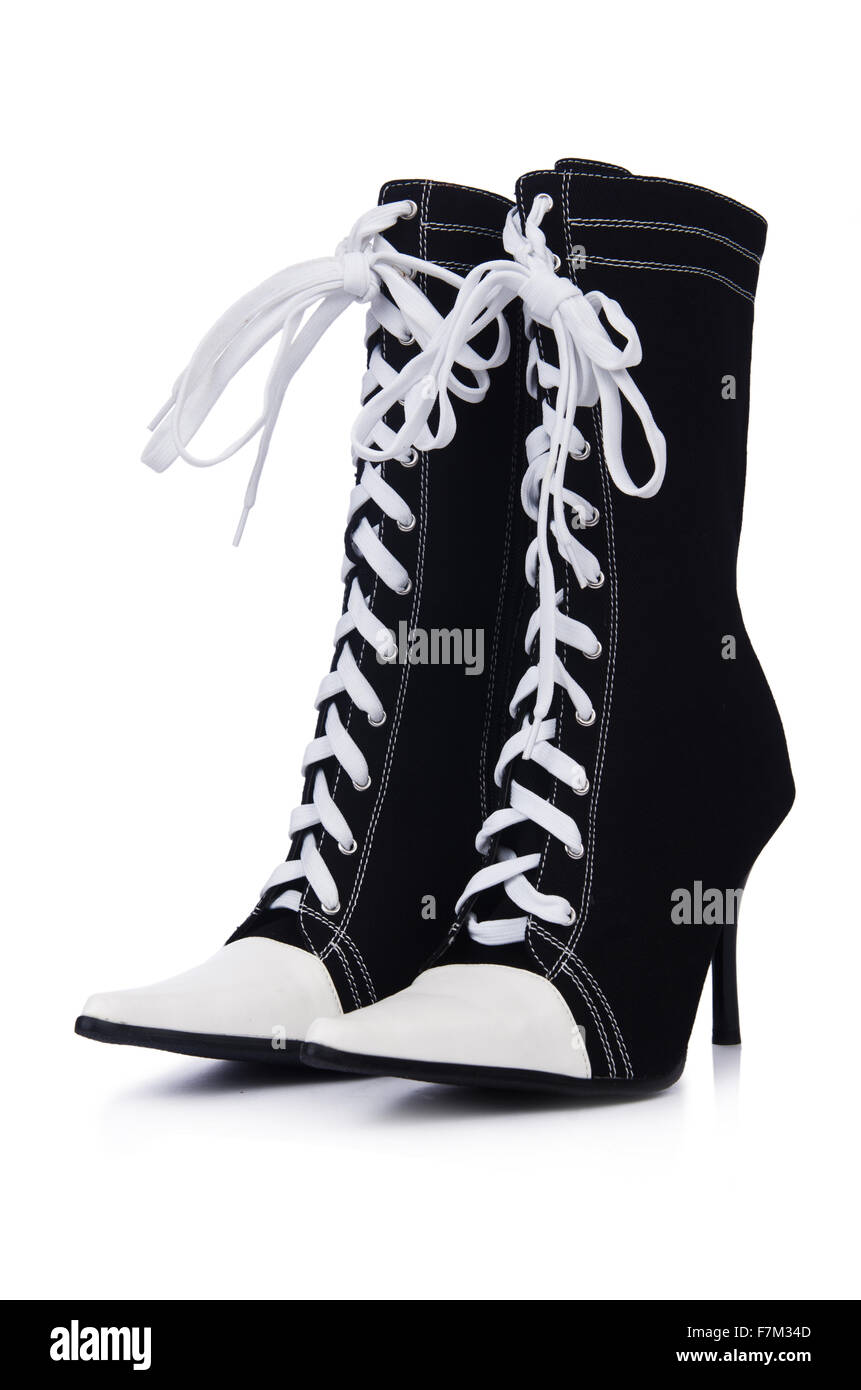 Topboots isolated on the white Stock Photo - Alamy