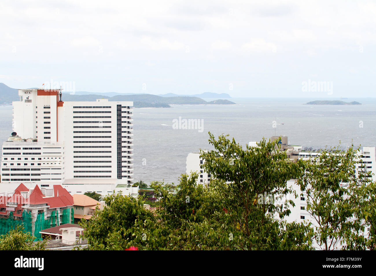 PATTAYA - SEPTEMBER 10 : Pattaya-city birds view September 10, 2011 in ...