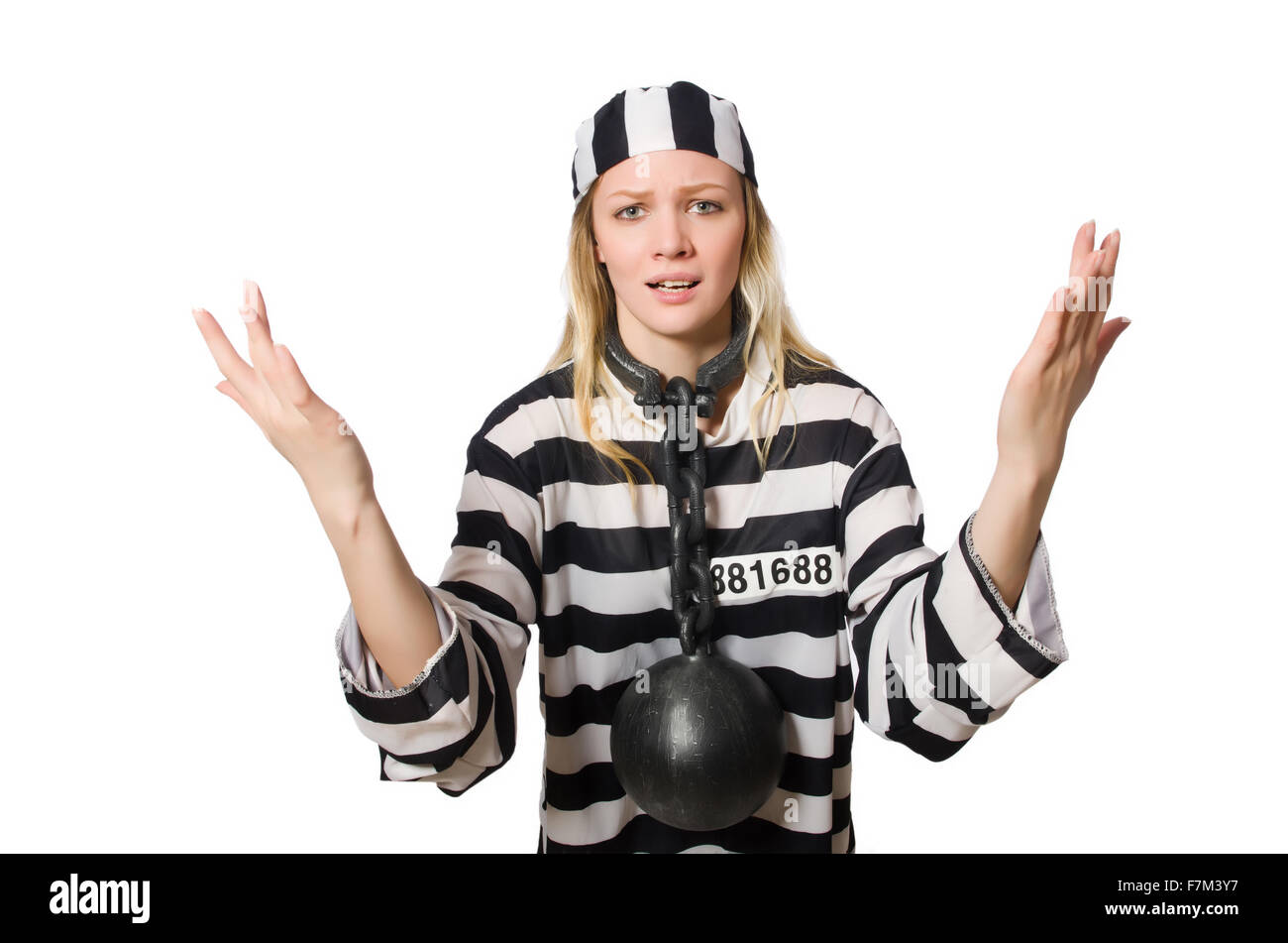 Funny prison inmate in concept Stock Photo - Alamy