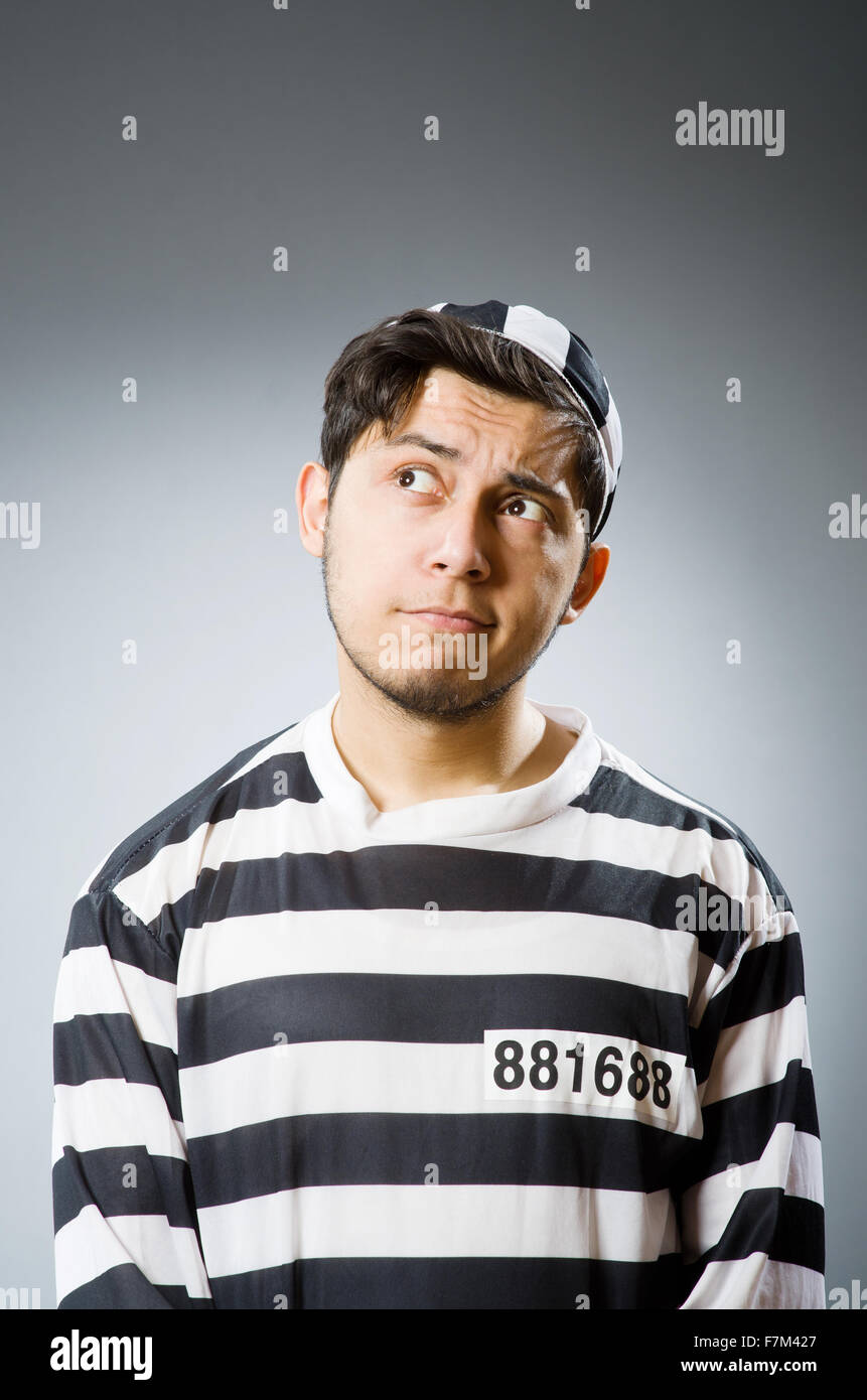 Funny prison inmate in concept Stock Photo - Alamy