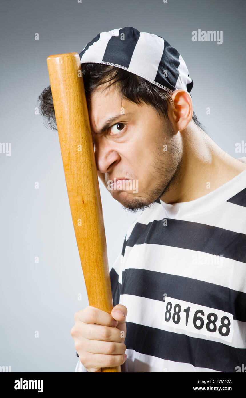 Funny prison inmate in concept Stock Photo - Alamy