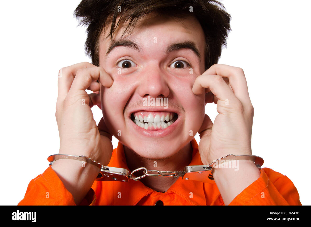 Funny prison inmate in concept Stock Photo - Alamy