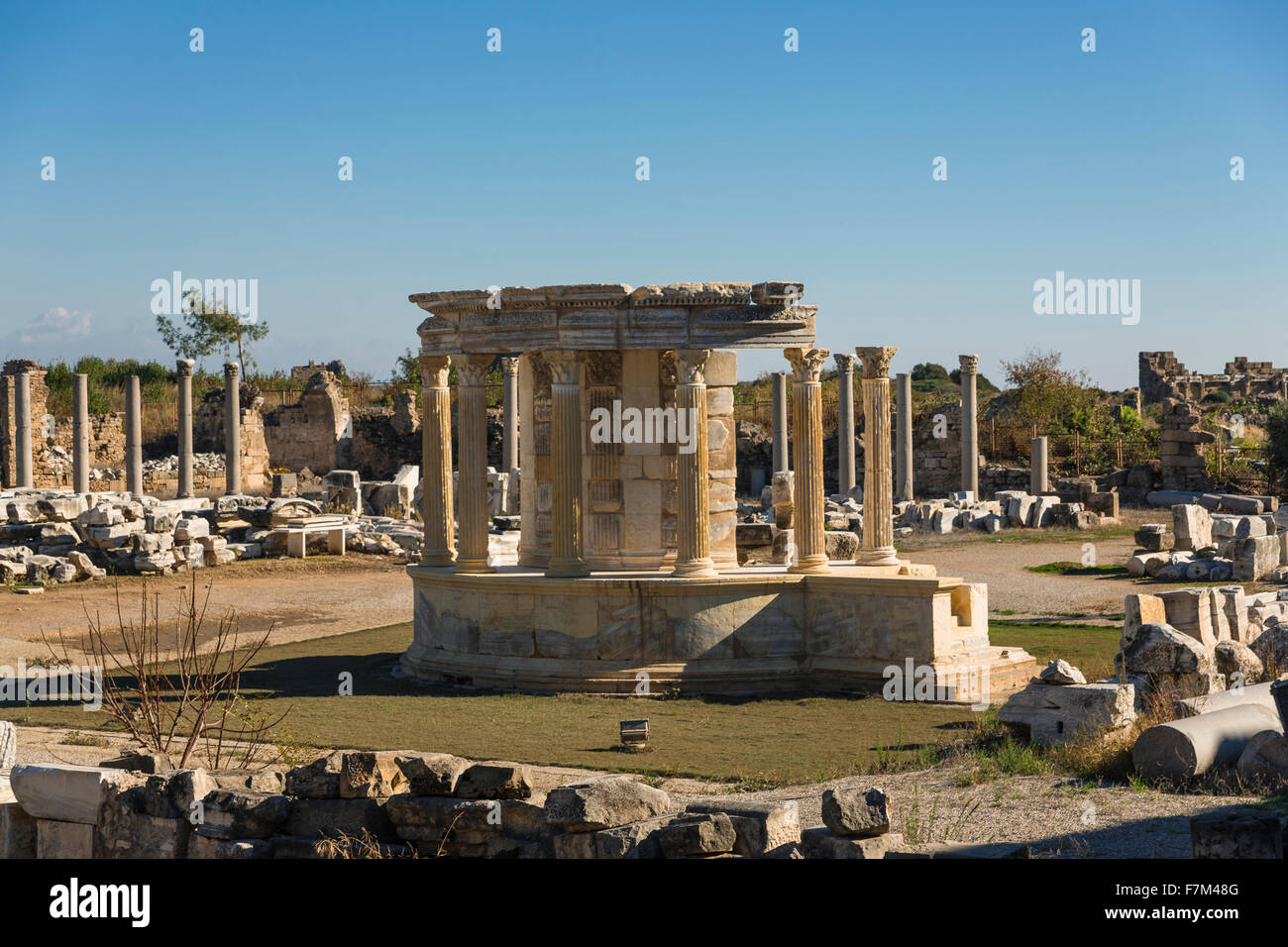 Ruins in Side, Turkey Stock Photo - Alamy