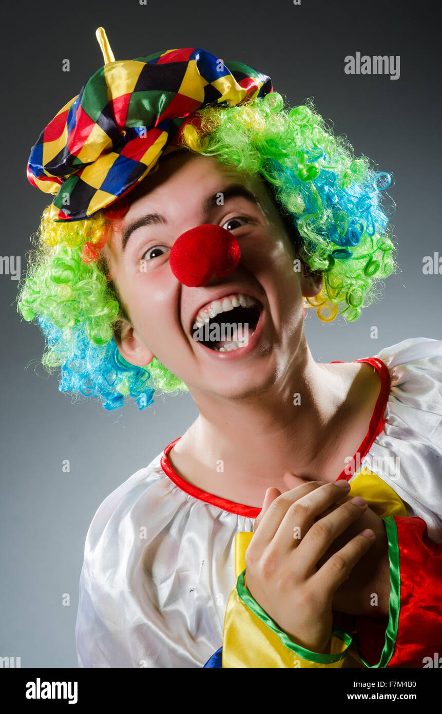 Funny clown in humor concept Stock Photo - Alamy