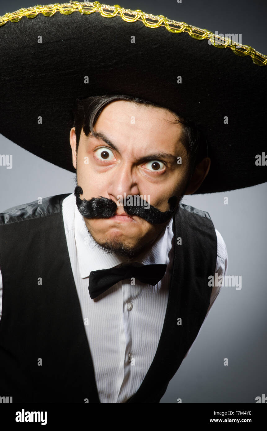 Mexican man in funny concept Stock Photo - Alamy