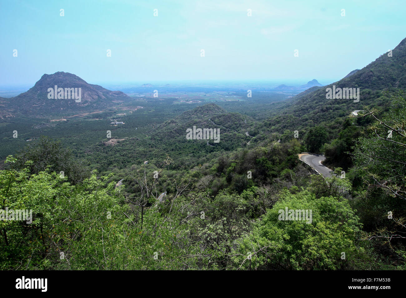 Hill road, from Kerala border, India Stock Photo - Alamy