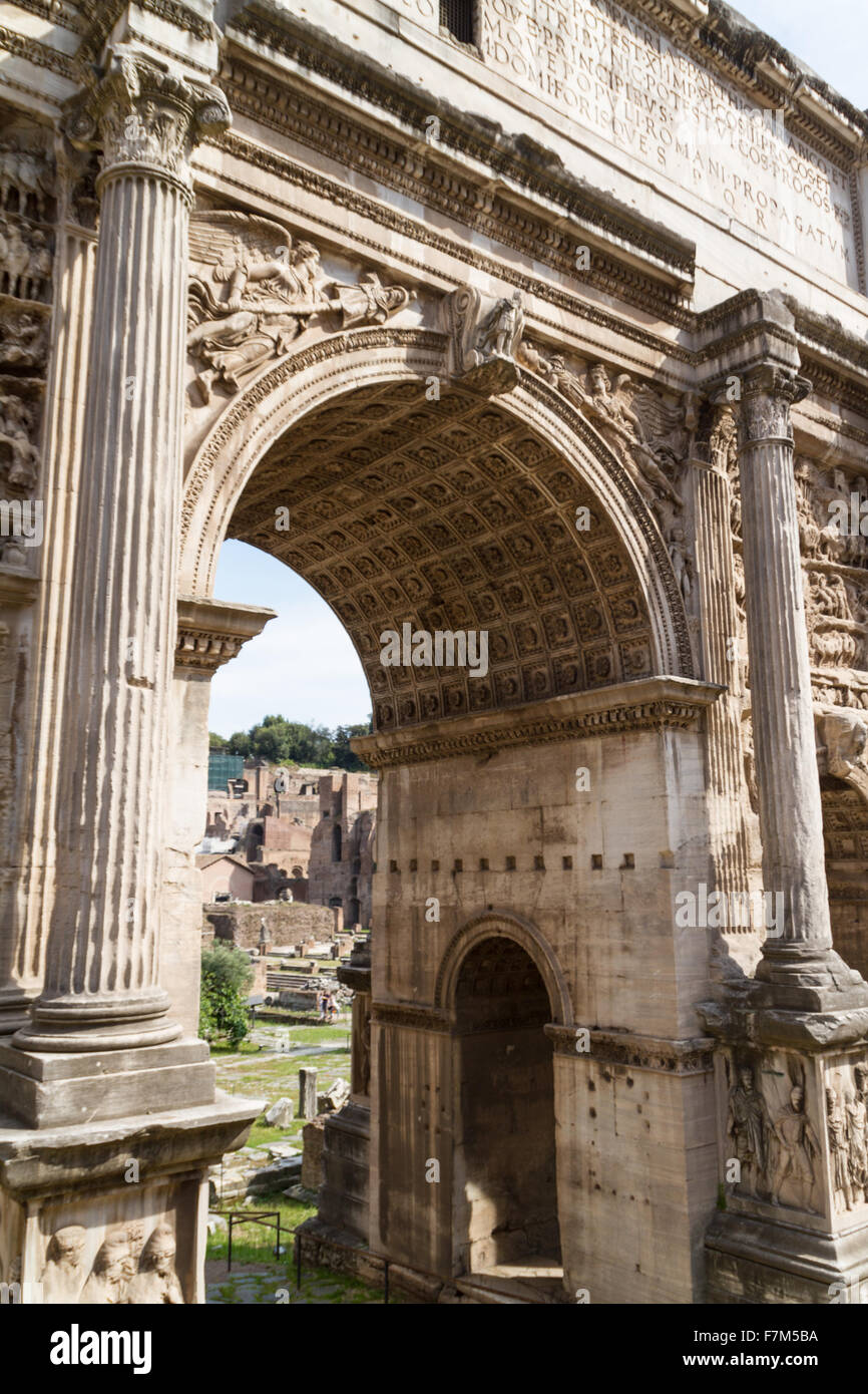 Building ruins and ancient columns in Rome, Italy Stock Photo - Alamy