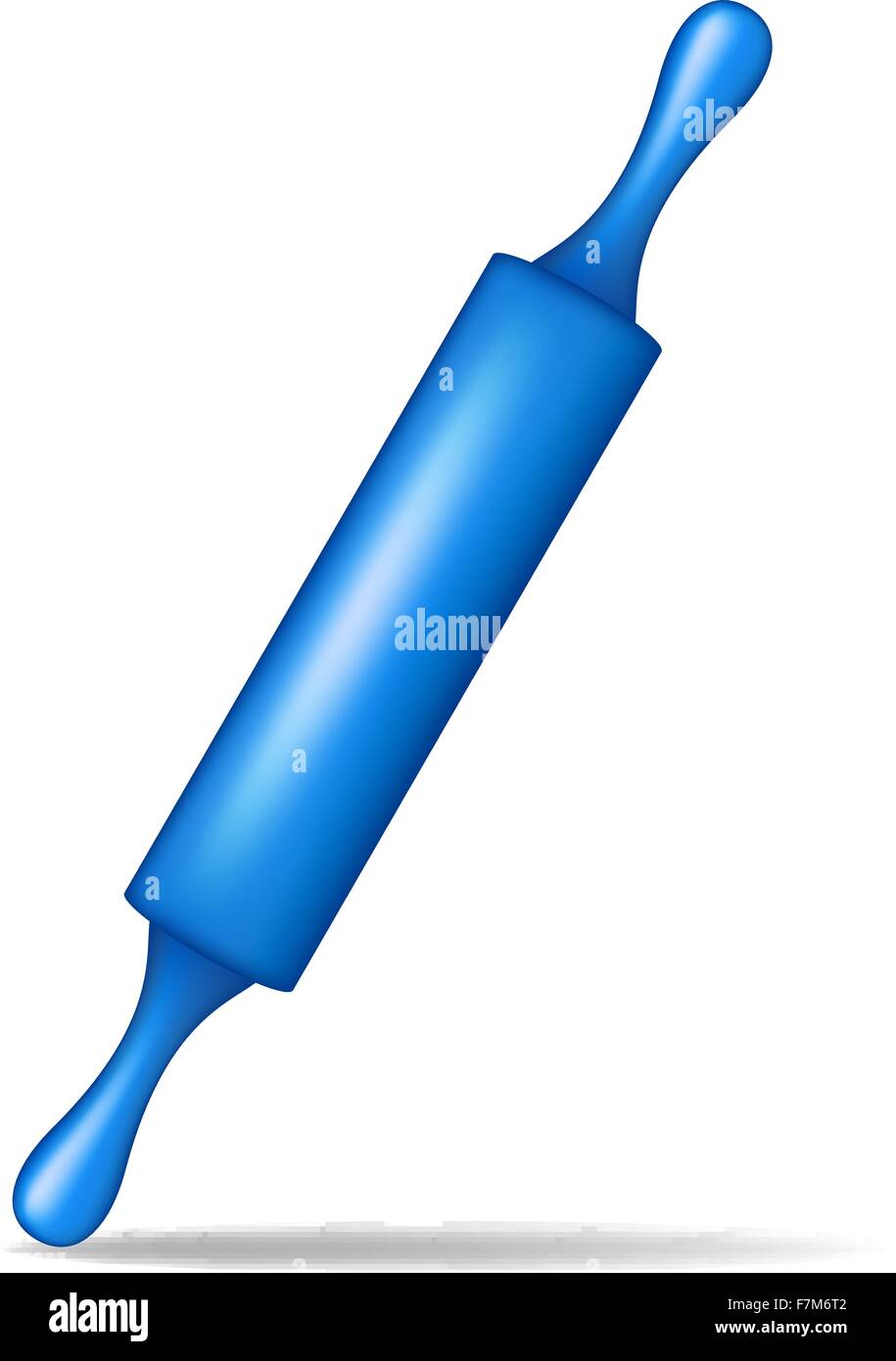 Rolling pin in blue design with shadow Stock Vector Image & Art - Alamy