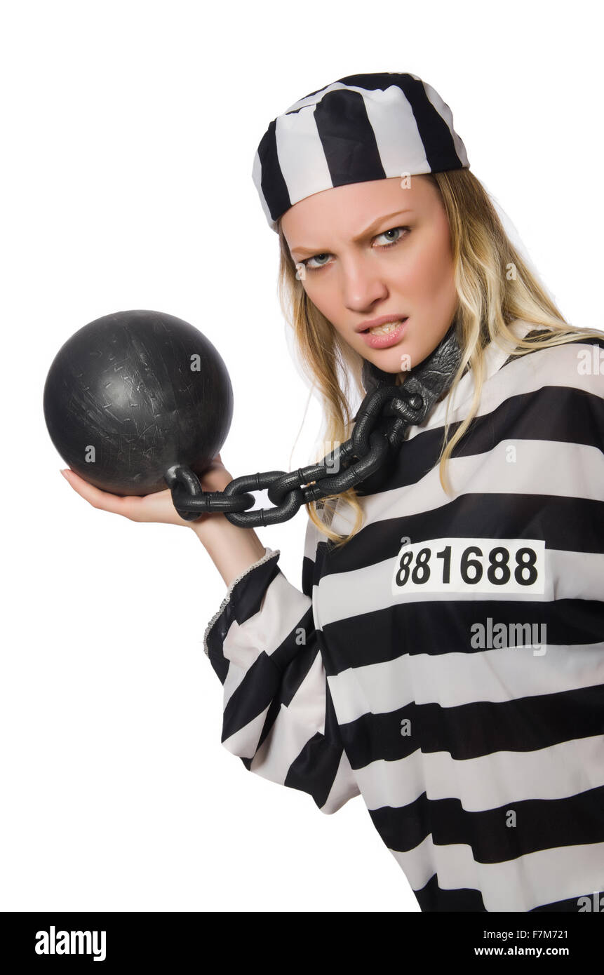 Funny prison inmate in concept Stock Photo - Alamy
