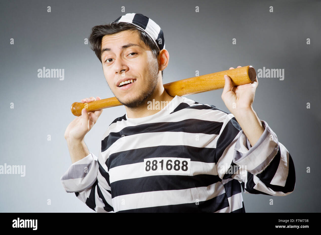 Funny prison inmate in concept Stock Photo - Alamy