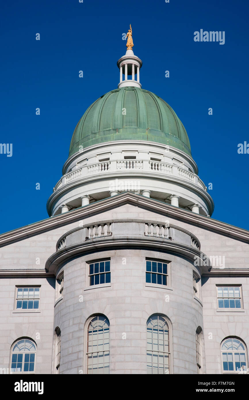 Historic Maine State Capitol Building, Augusta Maine, the state capital ...