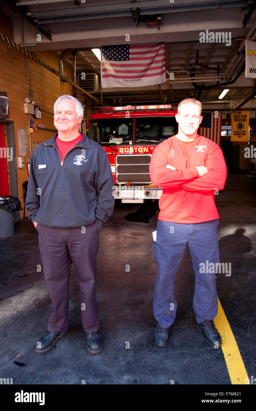 American fire station interior hi-res stock photography and images - Alamy