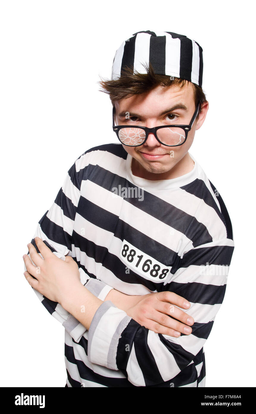 Funny prison inmate in concept Stock Photo - Alamy