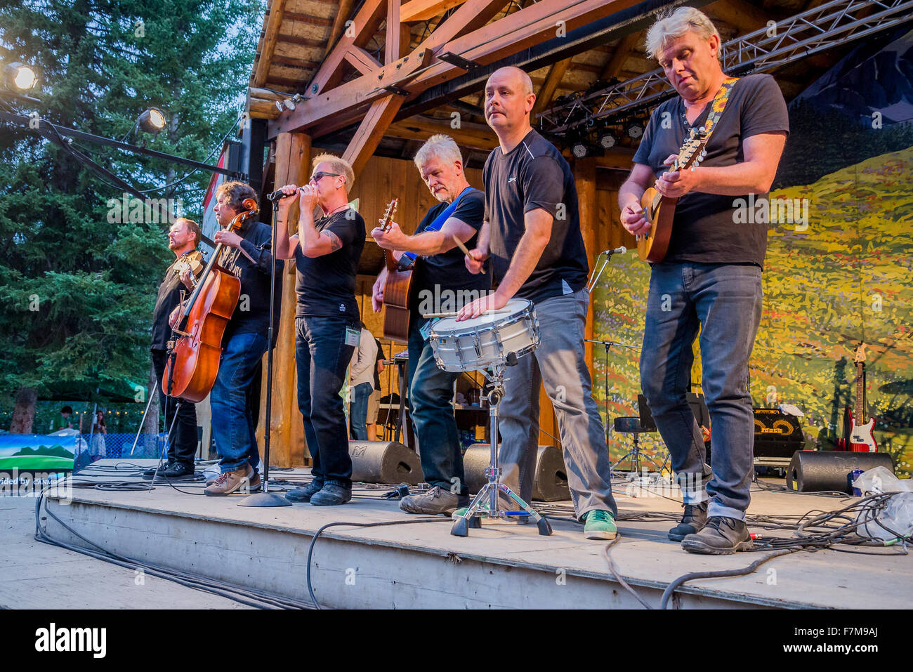 Canmore Folk Music Festival, Canmore, Alberta, Canada Stock Photo - Alamy