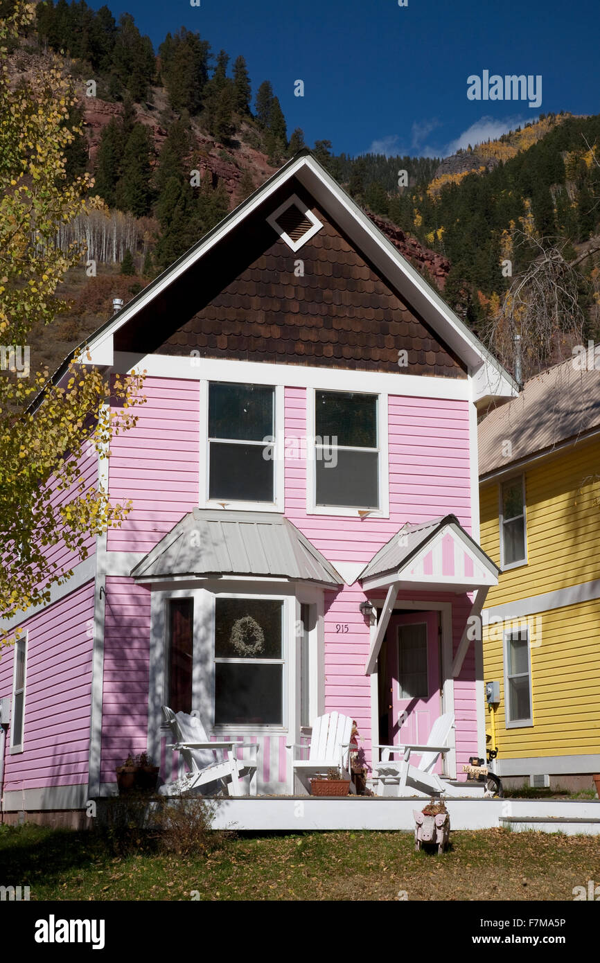 Victorian Architecture Pink Stock Photos & Victorian Architecture Pink ...