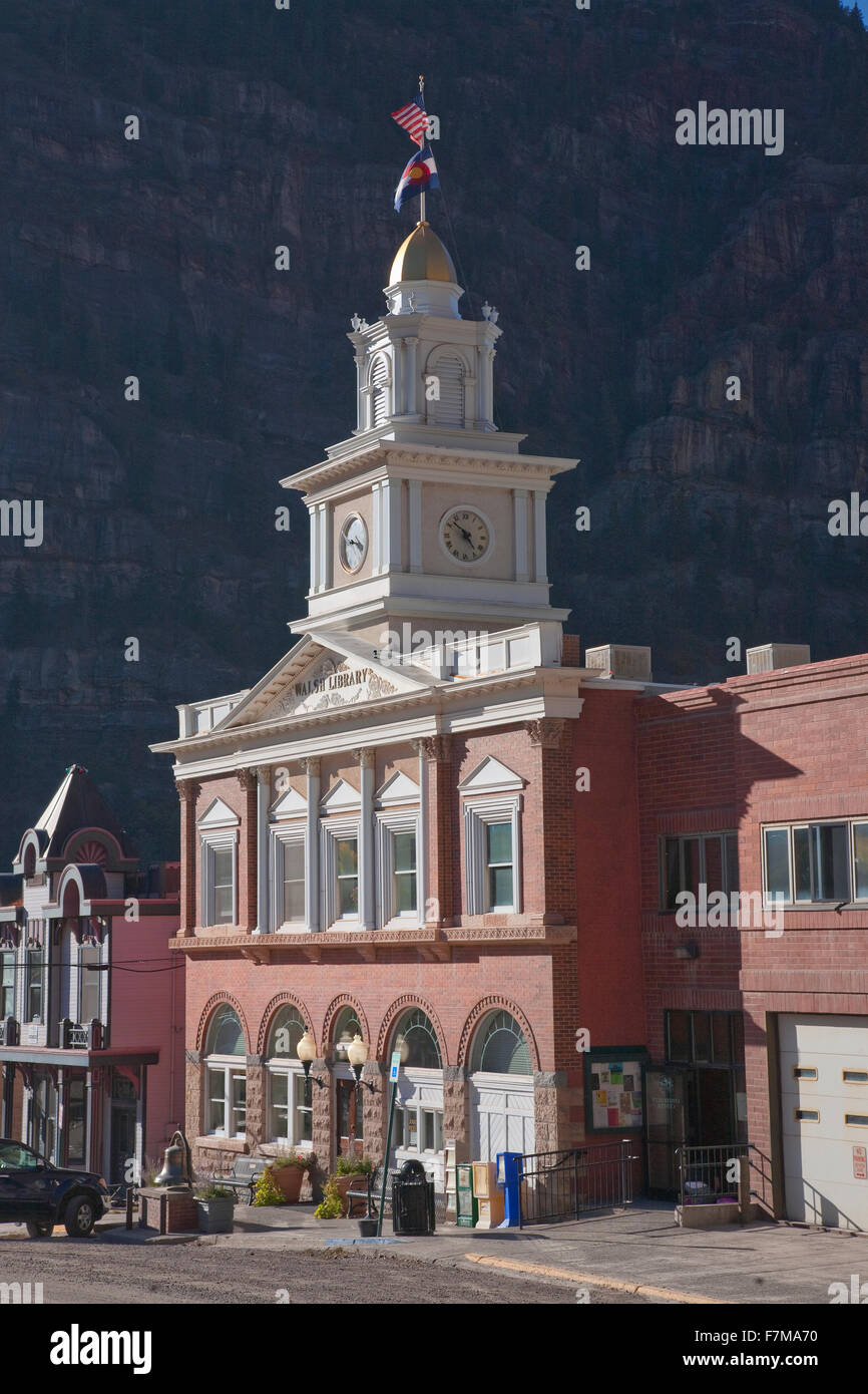 Walsh Library, Ouray, Colorado Stock Photo - Alamy
