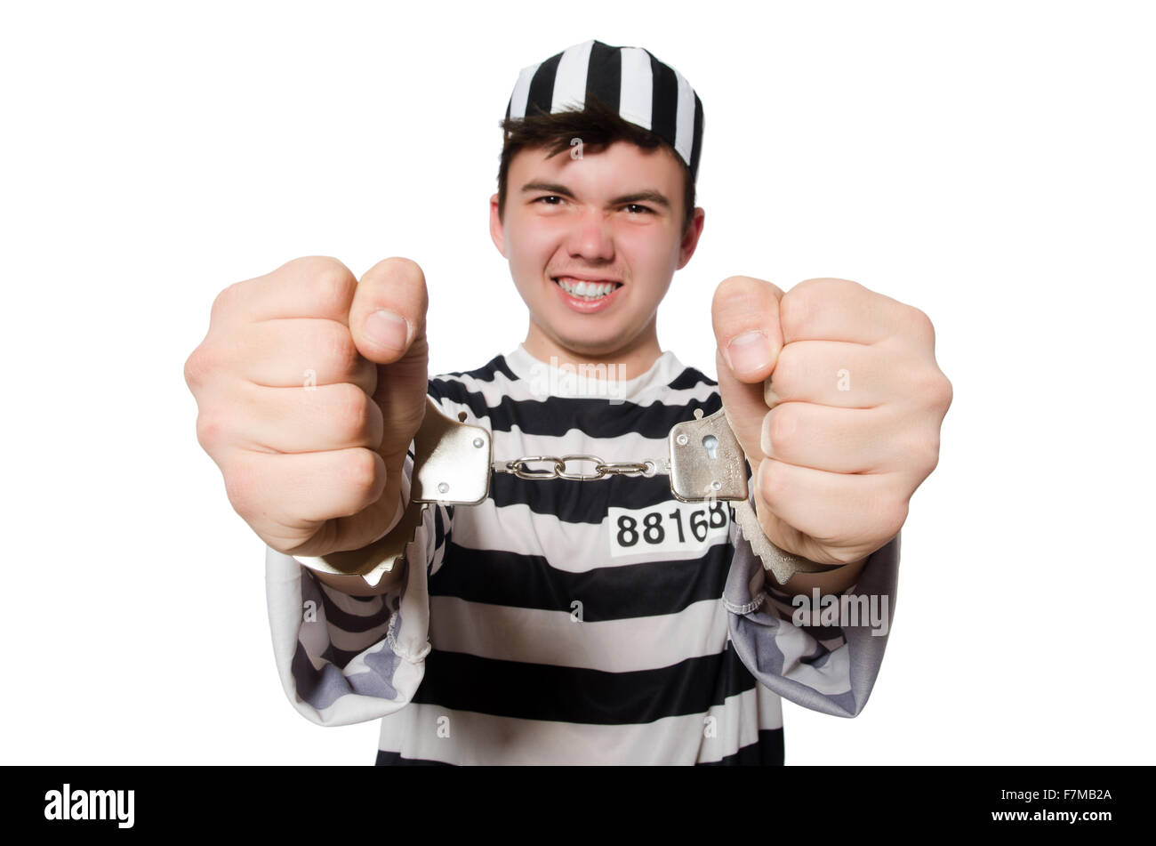 Funny prison inmate in concept Stock Photo - Alamy