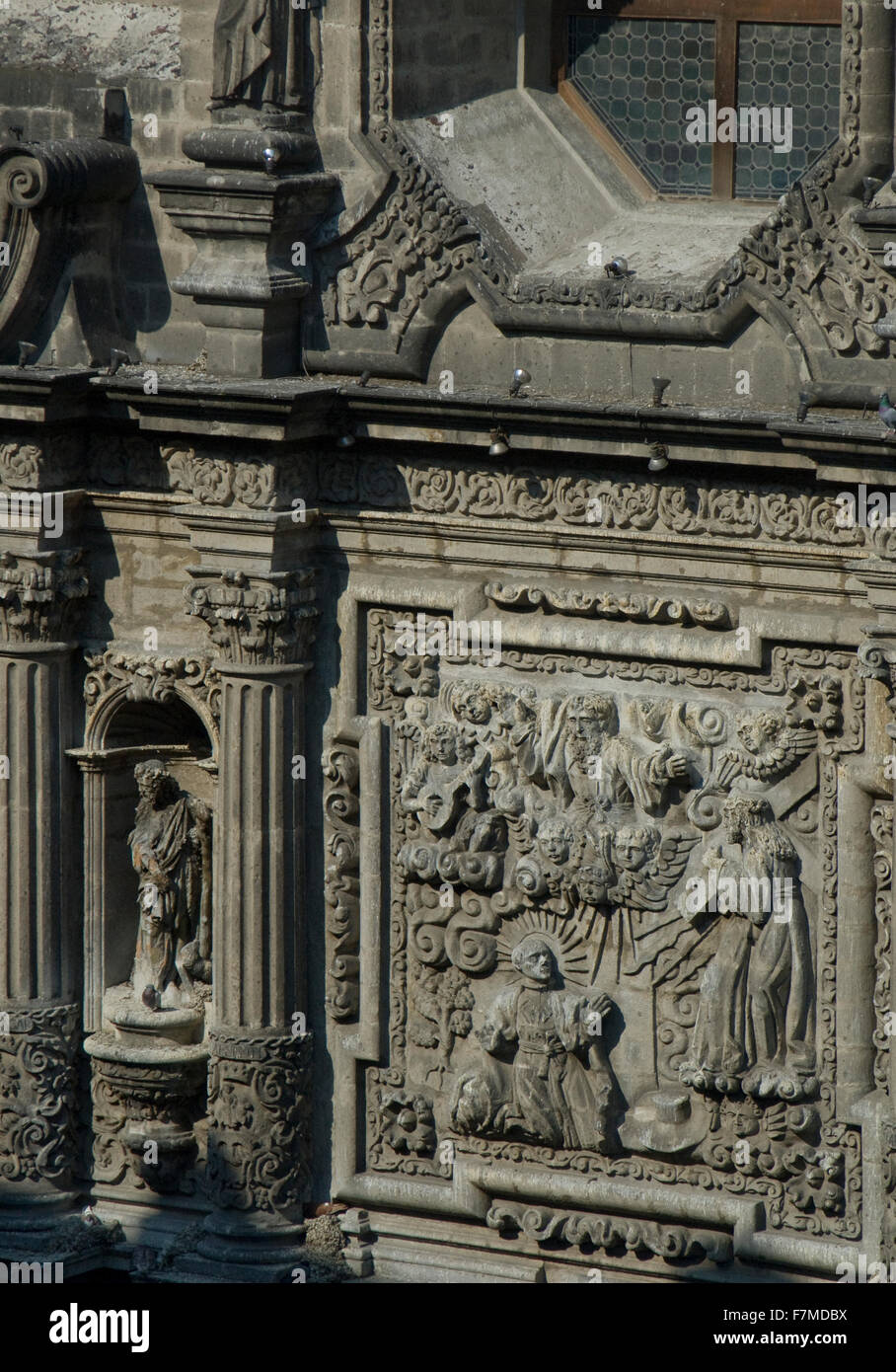 Portada de la iglesia de la profesa ciudad de mexico hi-res stock ...