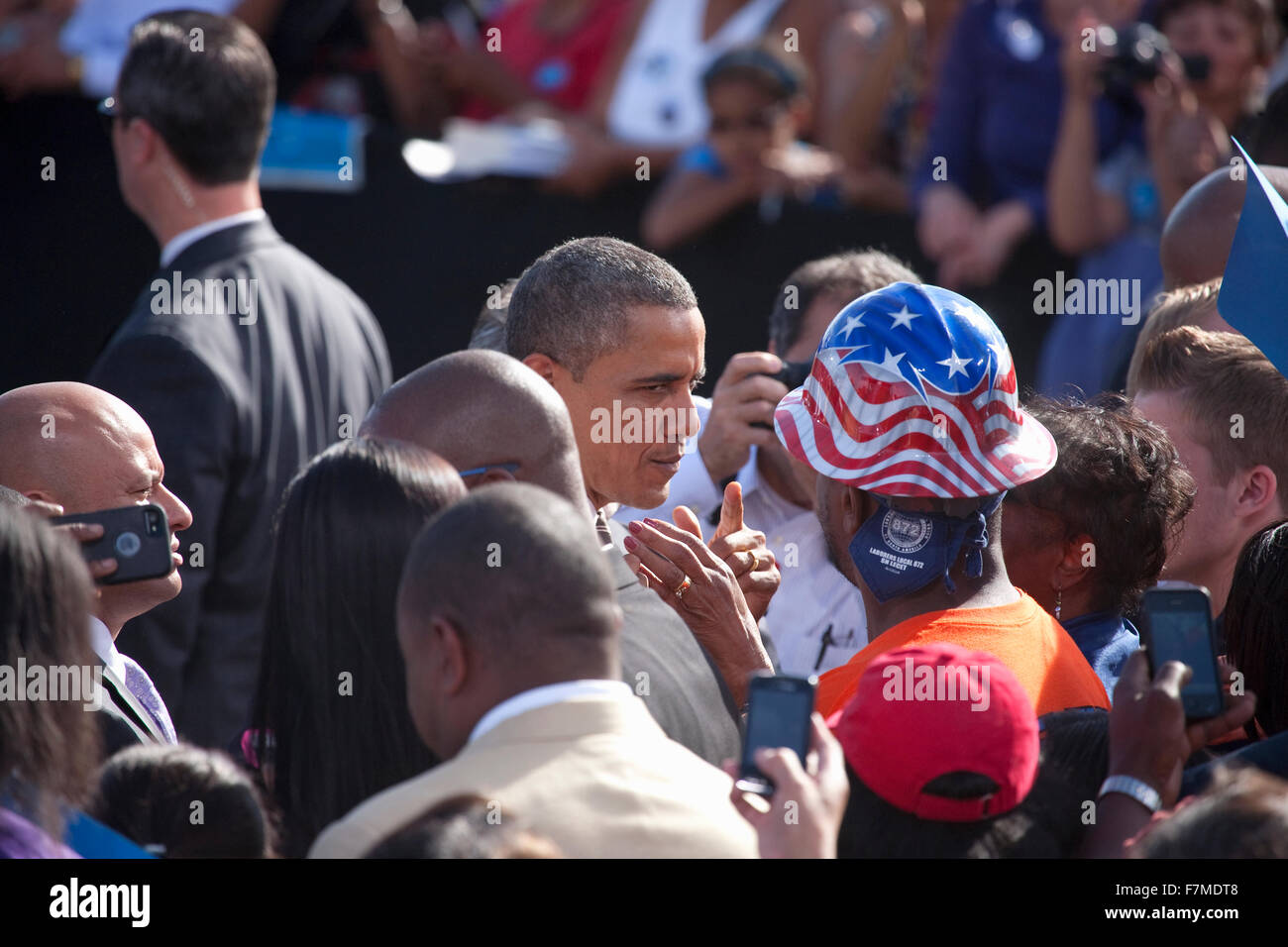 President Barack Obama appears at Presidential Campaign Rally, November ...