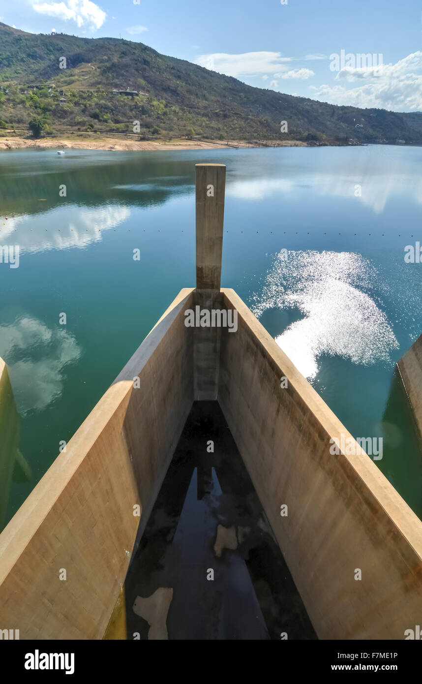 View from the Maguga Dam. Maguga Dam is a dam on the Komati River in ...