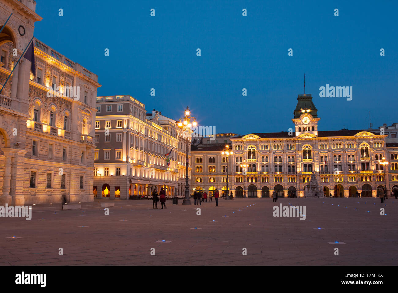 View of Piazza Unità d'Italia in Trieste Stock Photo - Alamy
