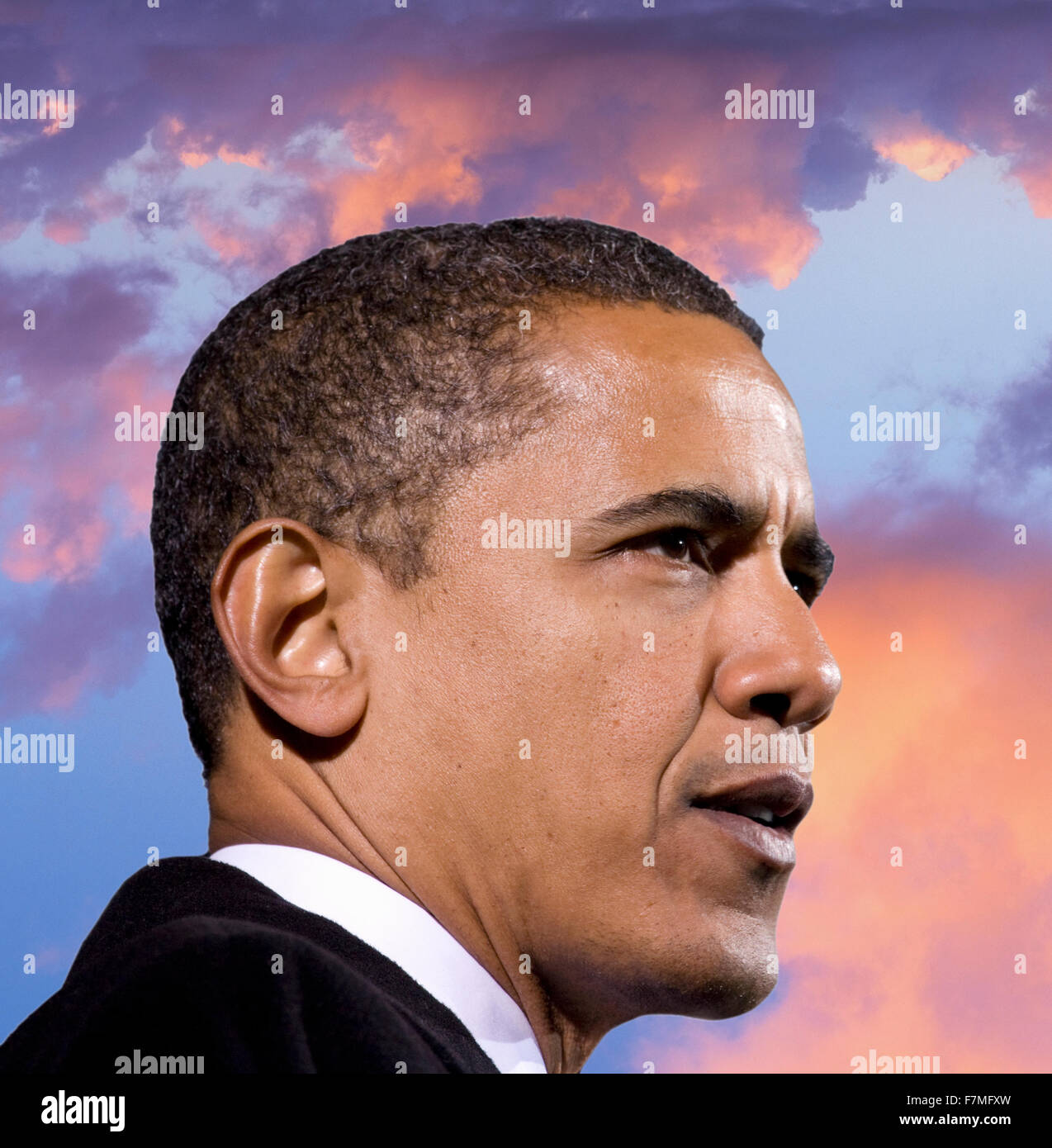 Barack obama presidential portrait hi-res stock photography and images ...