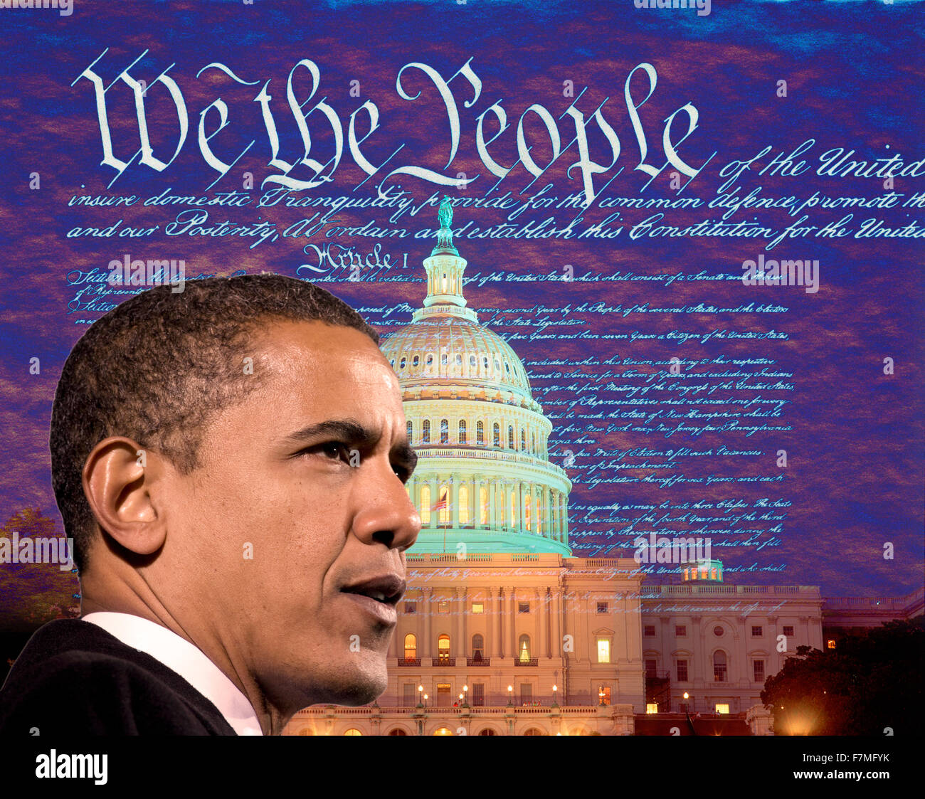 President barack obama portrait hi-res stock photography and images - Alamy