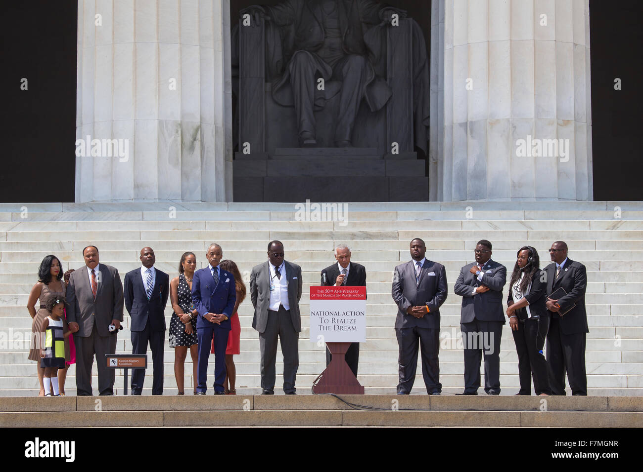 Martin Luther King III, Al Sharpton and leaders of the National Action ...