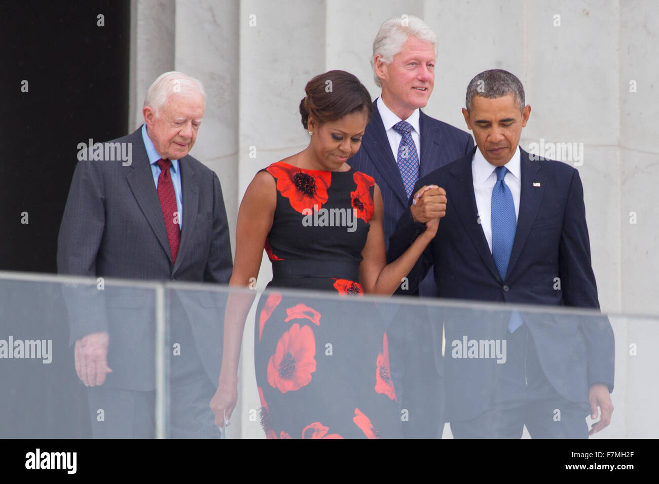 President Barack Obama, First Lady Michelle Obama and former presidents ...