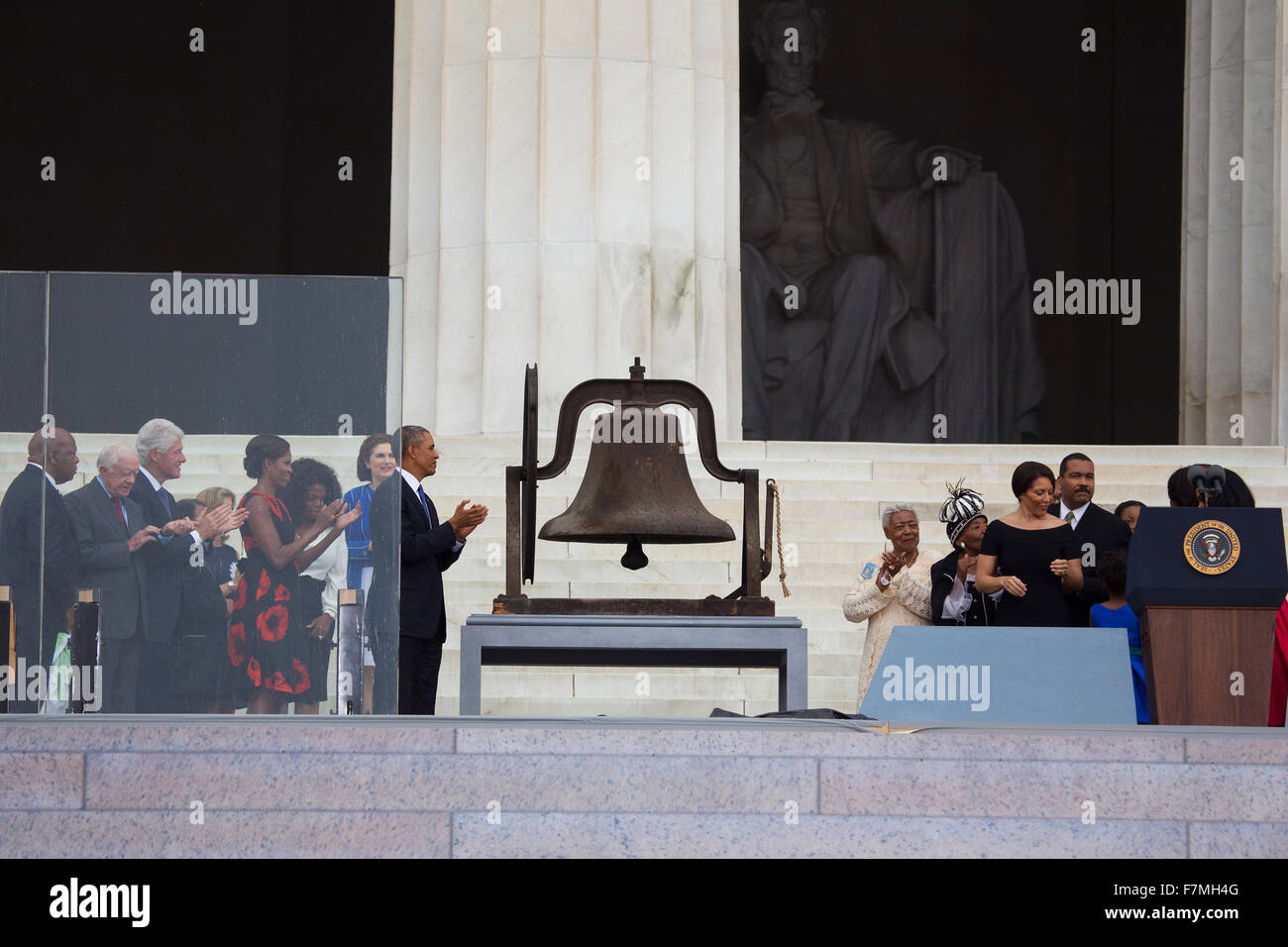 US President Barack Obama, former president Jimmy Carter and Bill ...