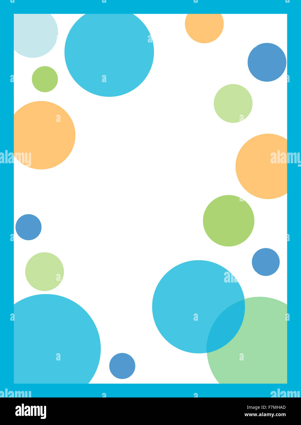 Blue Green Dot Invitation Background Stock Photo - Alamy